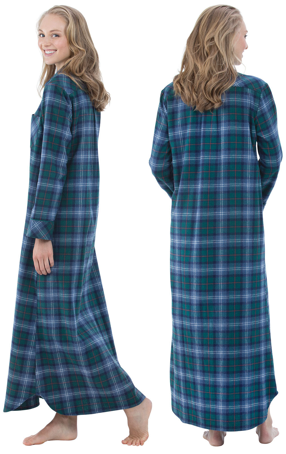Plaid Flannel Nightgown- Final Sale | Pajamagram